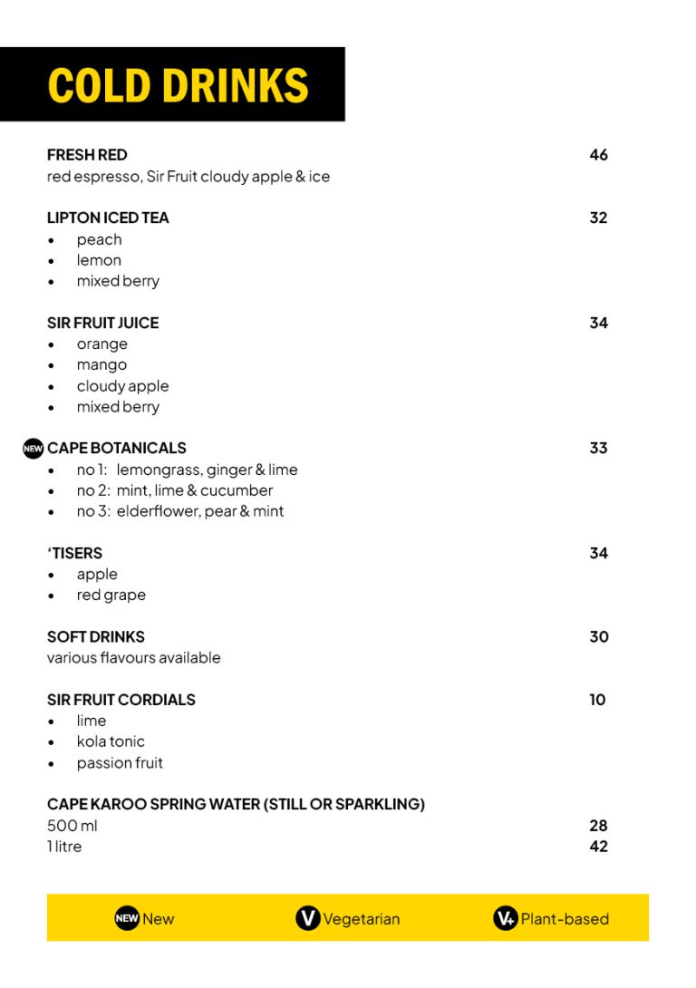 The Daily menu - The Daily Coffee Café